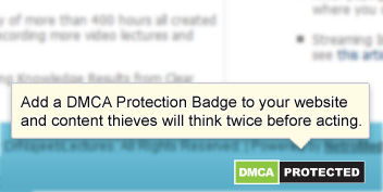 DMCA Protection - FREE Registration