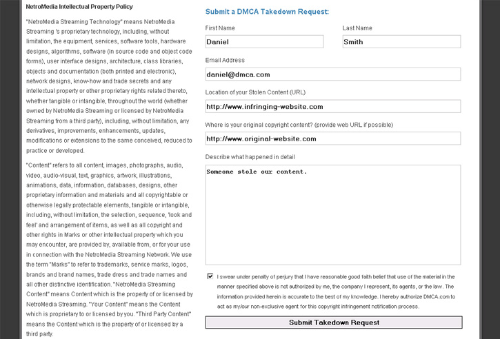 DMCA Compliant - ISP, OSP and Web Hosting Validation